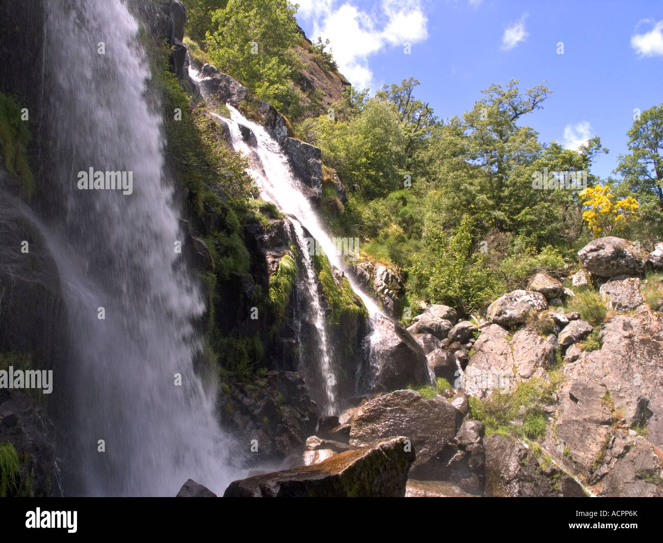 Sotillo waterfalls Sanabria, Zamora province, Castile-Leon, Spain Stock ...