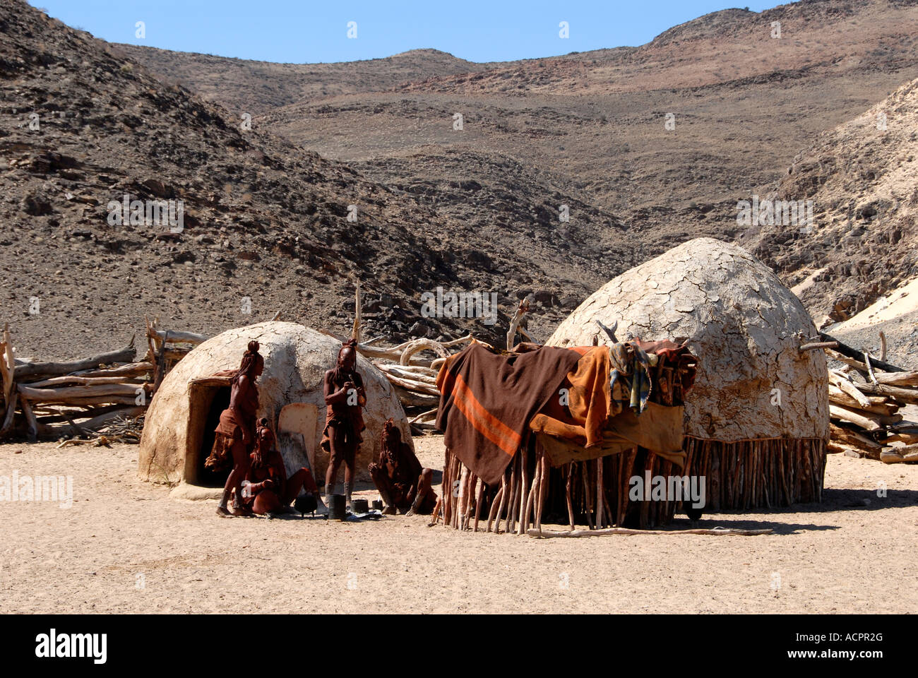 Africa namibia himba tribe village two hi-res stock photography and ...