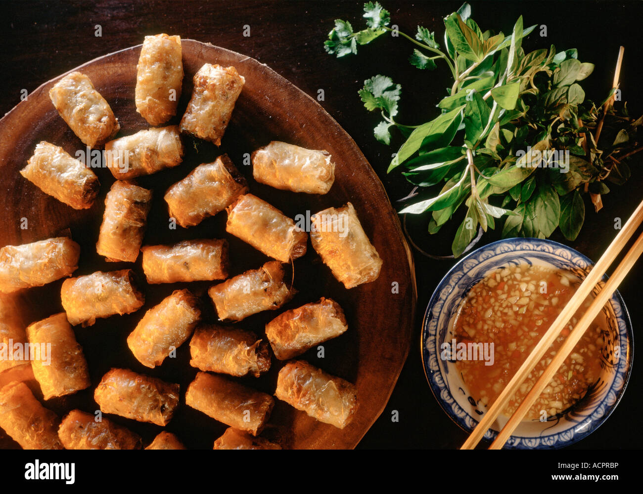 Vietnam Hanoi nem egg rolls Stock Photo - Alamy