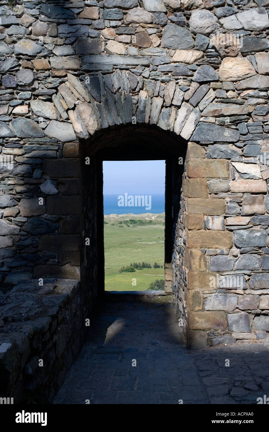 Interior of Harlech castle North Wales Stock Photo - Alamy