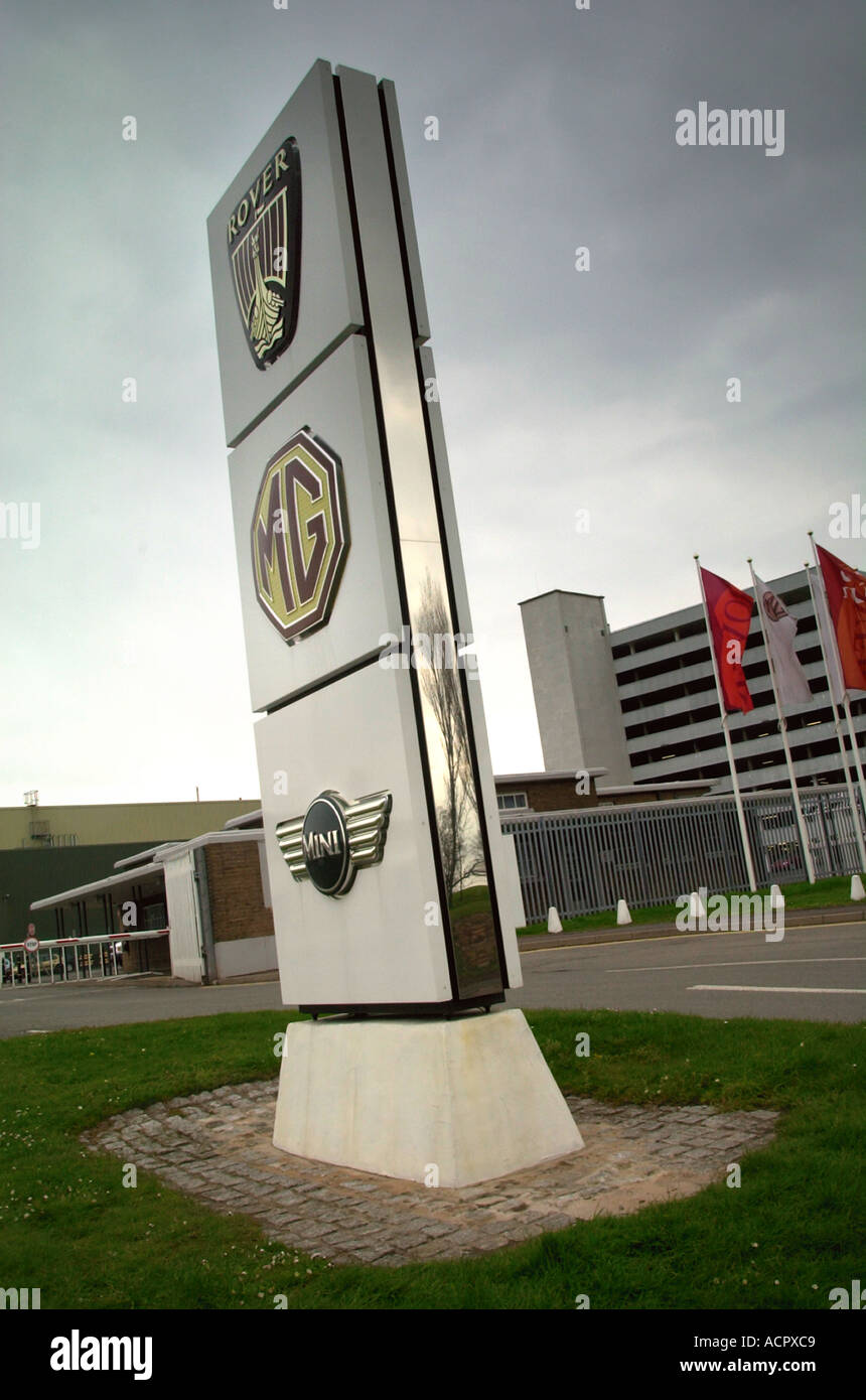 THE MG ROVER LONGBRIDGE CAR MANUFACTURING PLANT NEAR BIRMINGHAM UK ...