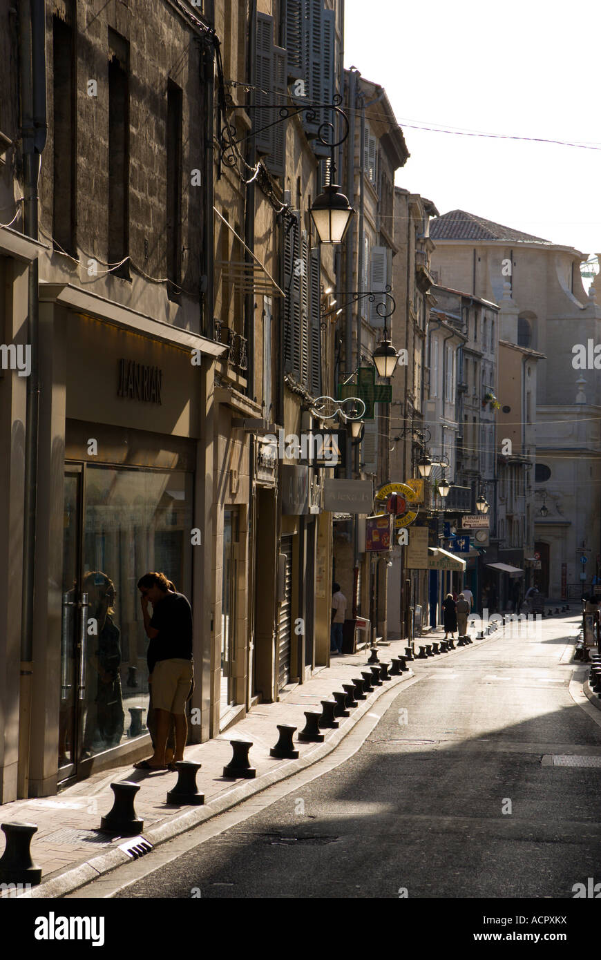 Avignon France street scene Stock Photo - Alamy