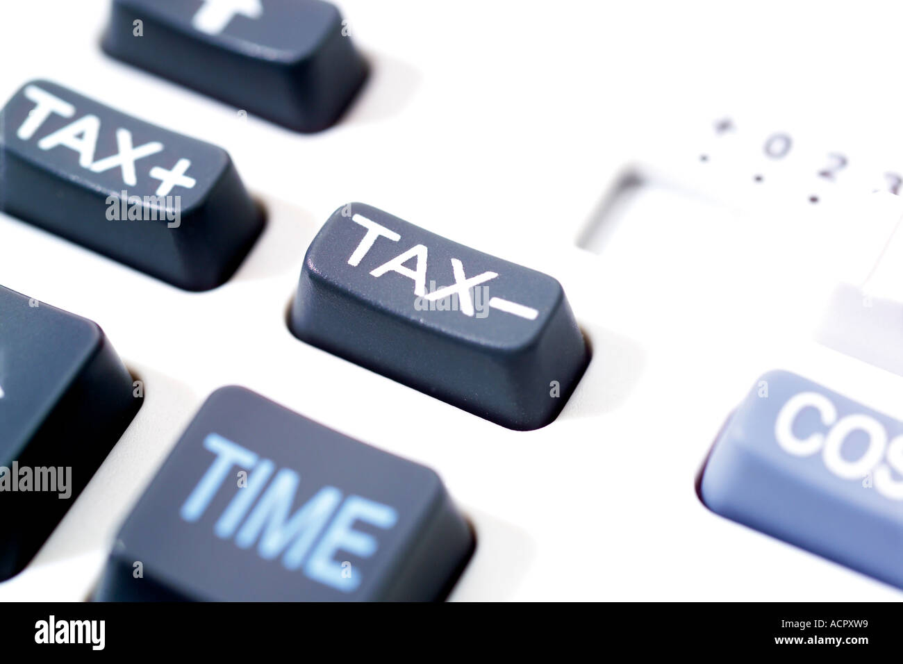 Desk calculator, keys Stock Photo - Alamy
