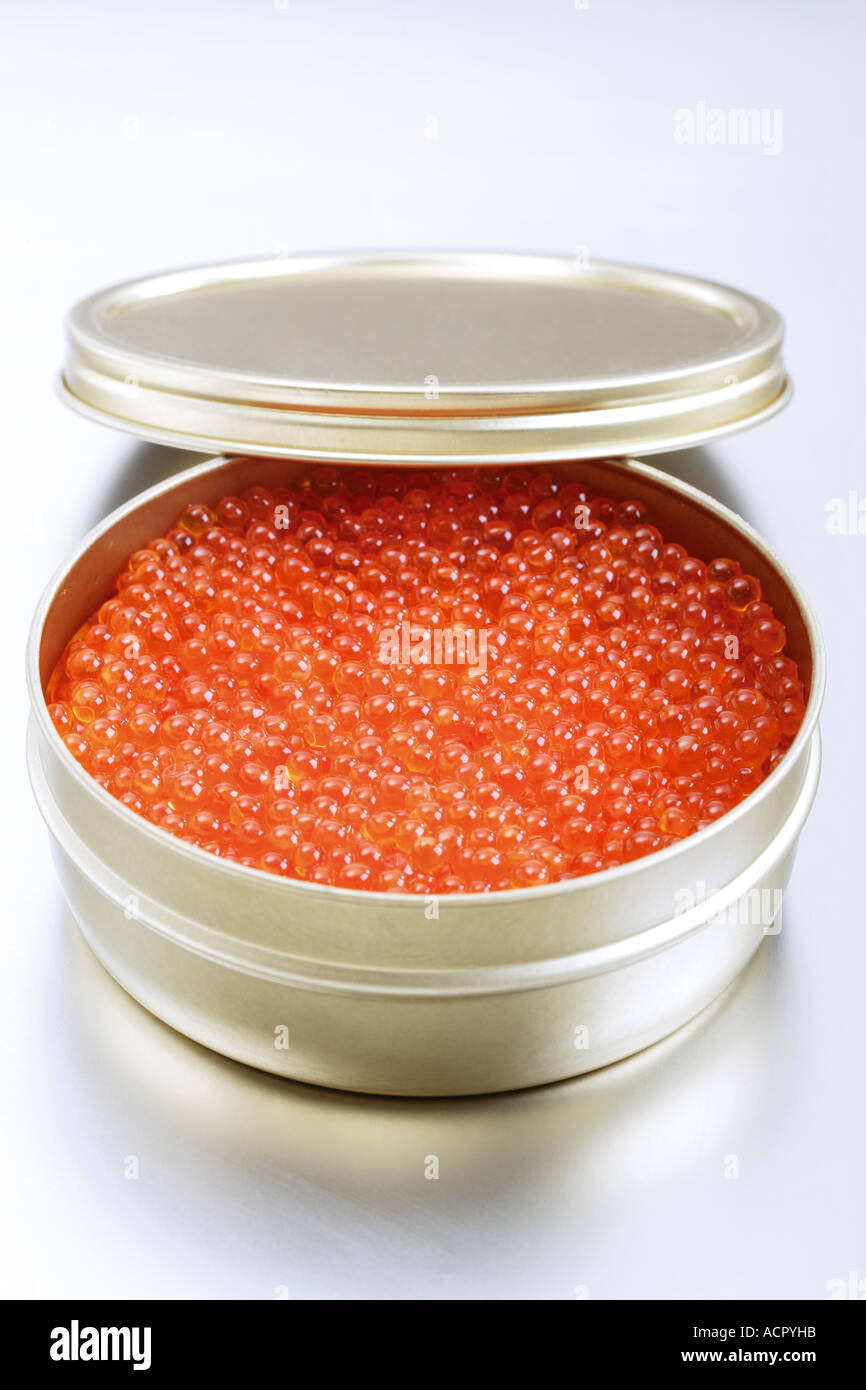 Trout caviar, elevated view Stock Photo - Alamy