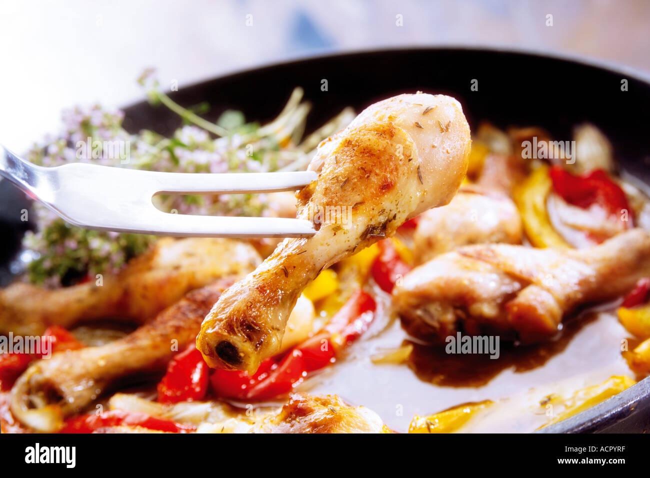 Tasty chicken braised in hi-res stock photography and images - Alamy