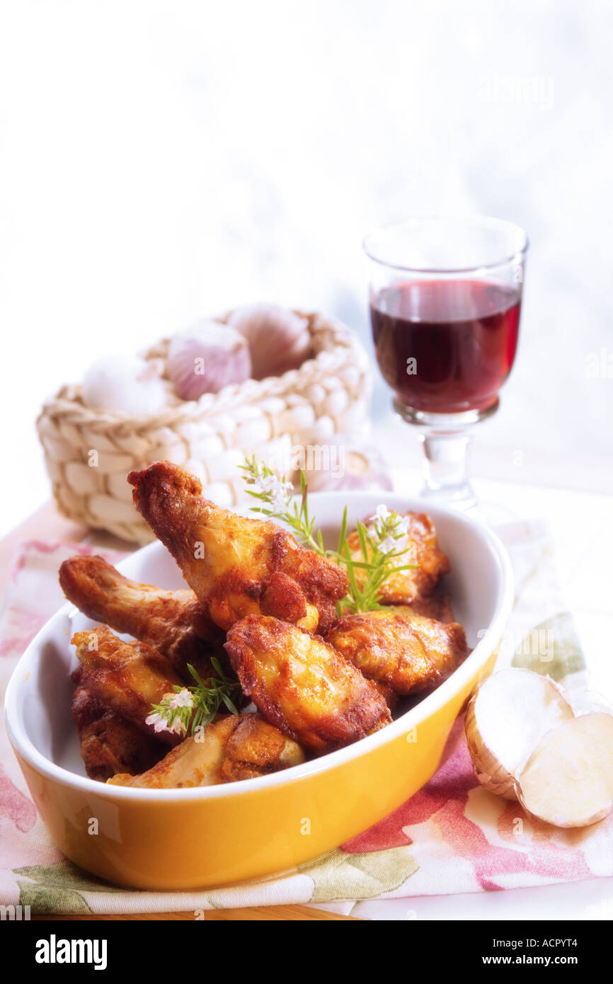 Chicken Wings With Wine