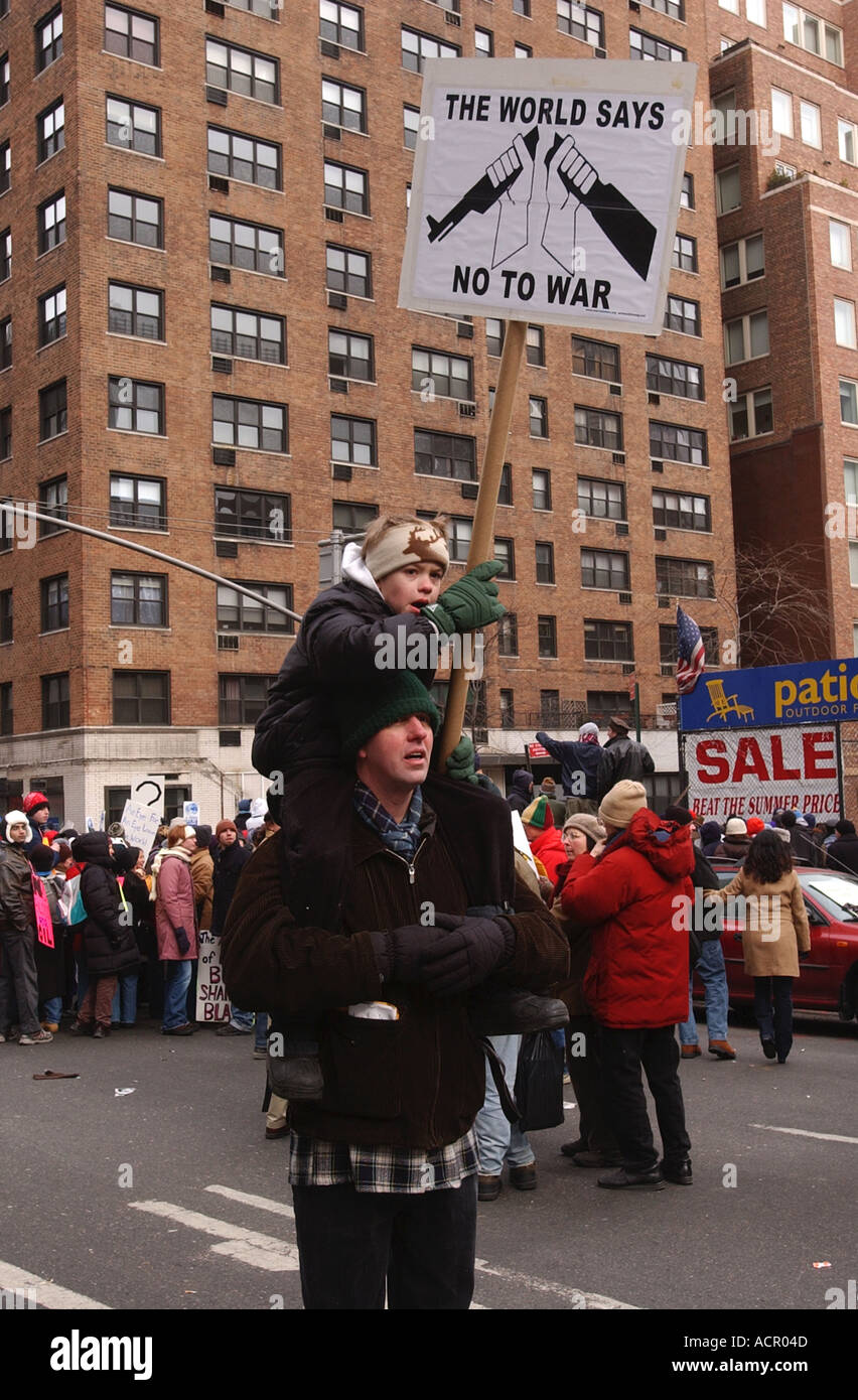Father and son protesting hi-res stock photography and images - Alamy