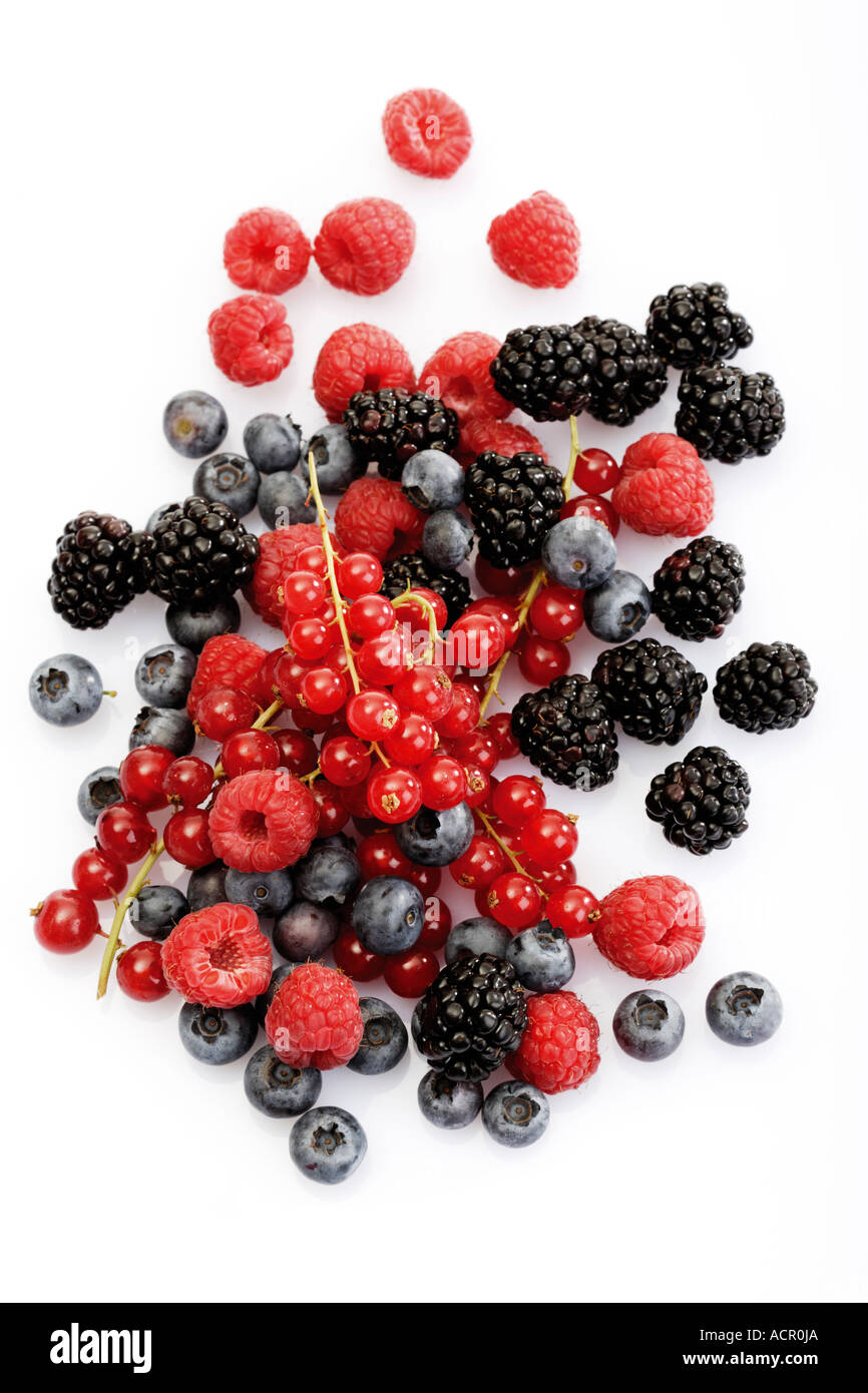 Red currants blackberries raspberries Cut Out Stock Images & Pictures ...