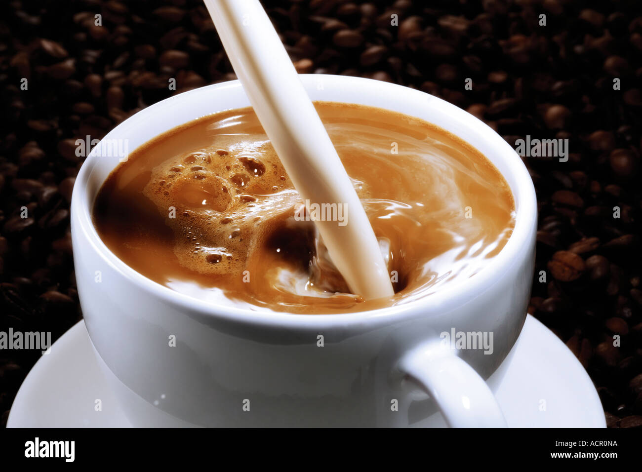 Coffee with milk Stock Photo - Alamy