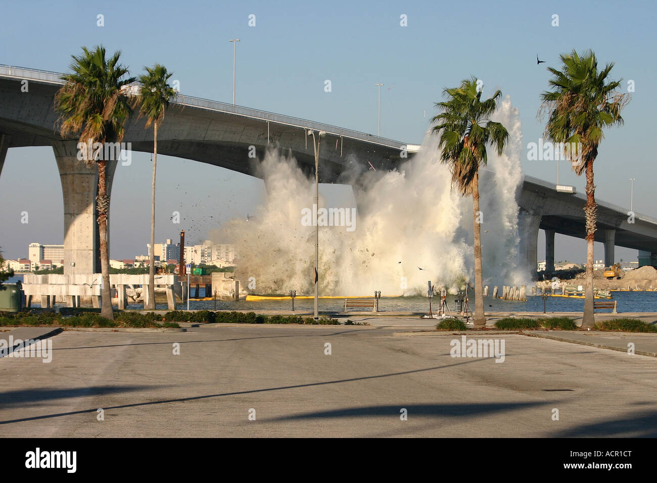 Demolition Explosion of the Memorial Causeway Bridge in Clearwater ...