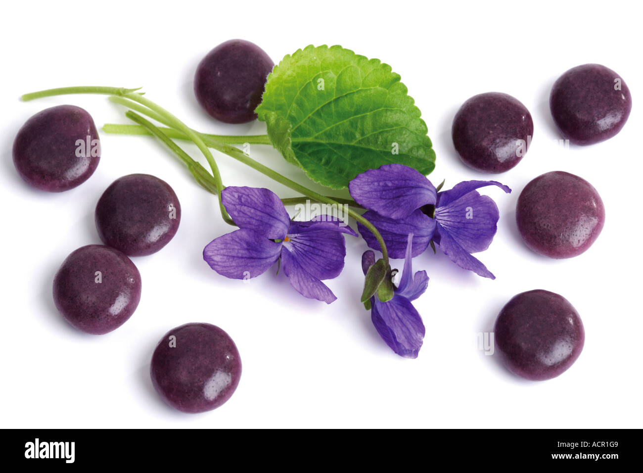 Violet pastilles hi-res stock photography and images - Alamy