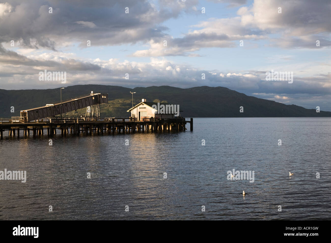 Craignure Pier, Isle of Mull, Scotland, UK at sunset Stock Photo - Alamy