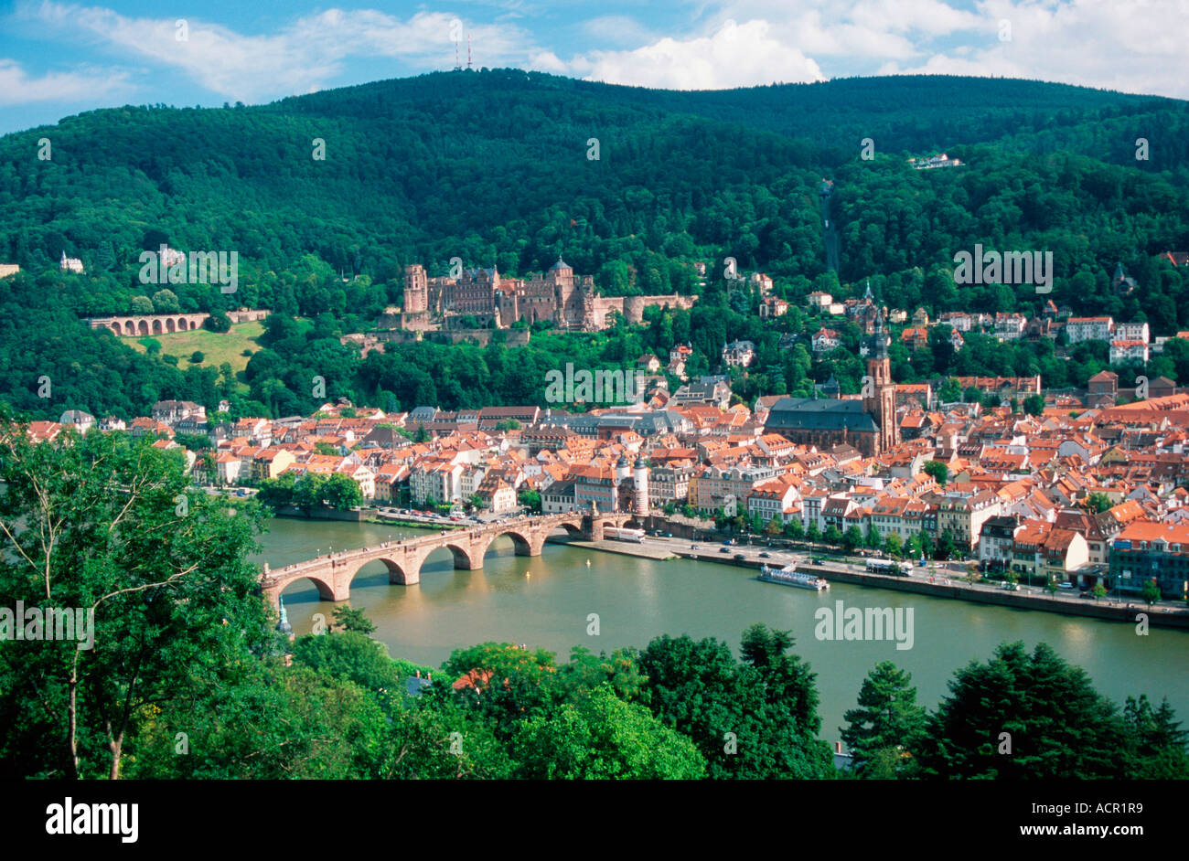 Cityscape overview with neckar High Resolution Stock Photography and ...