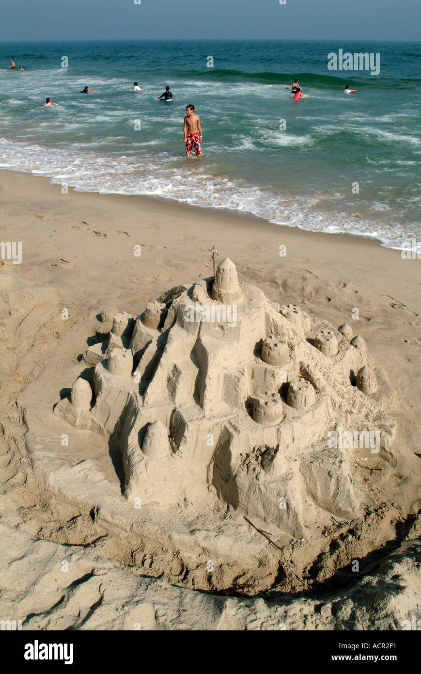 Sand Castle and the Tide Nantucket Island MA Stock Photo - Alamy