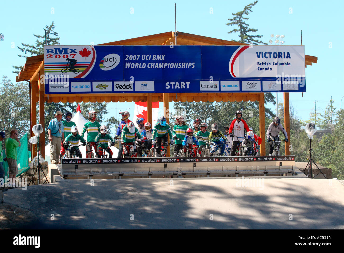 Starting gate BMX WORLD CHAMPIONSHIPS 2007 Stock Photo - Alamy
