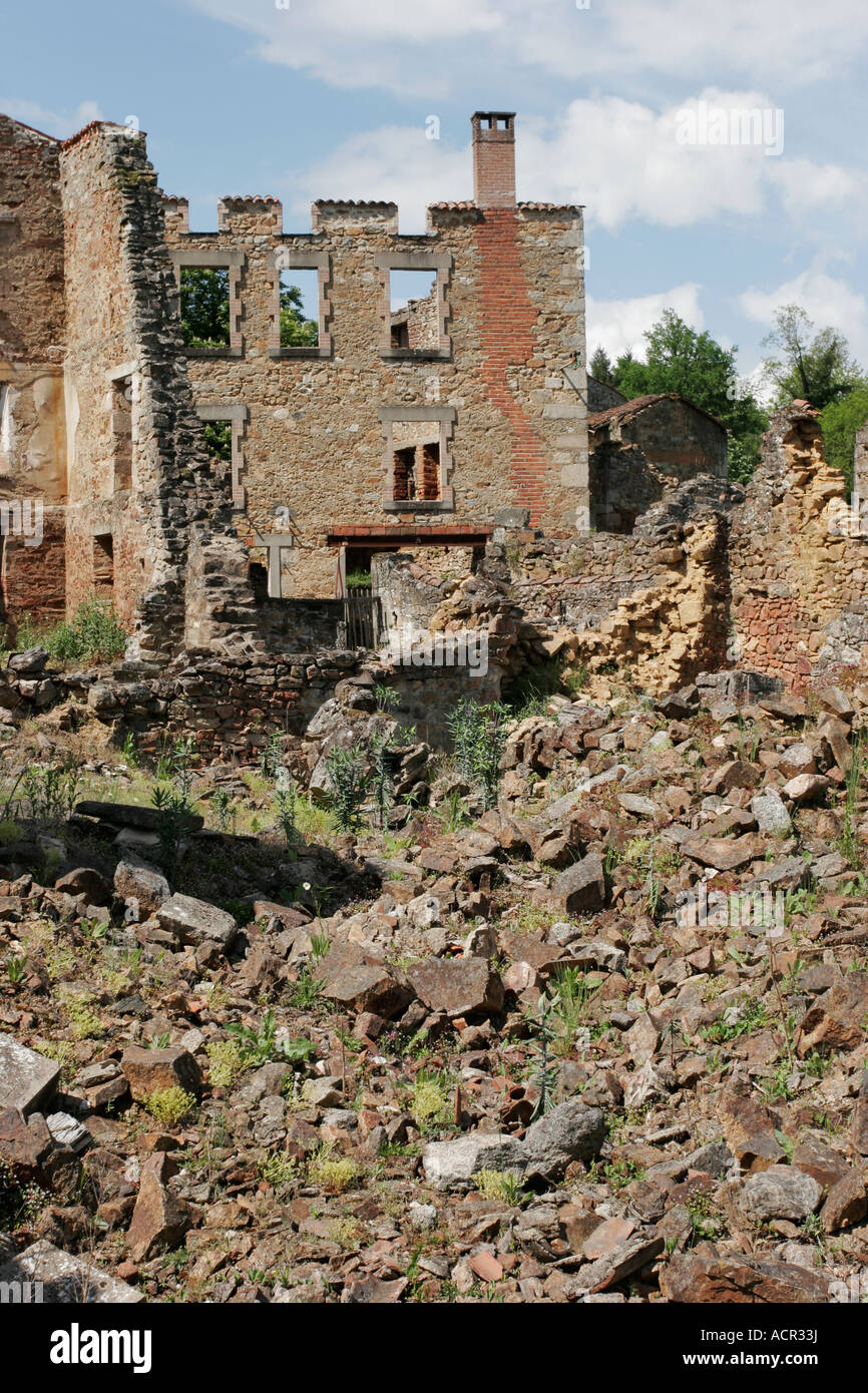 Nazi ss 1944 massacre preserved memorial ruins hi-res stock photography ...