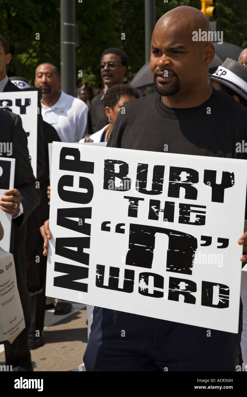 Symbolic Funeral to Bury the N Word Stock Photo - Alamy