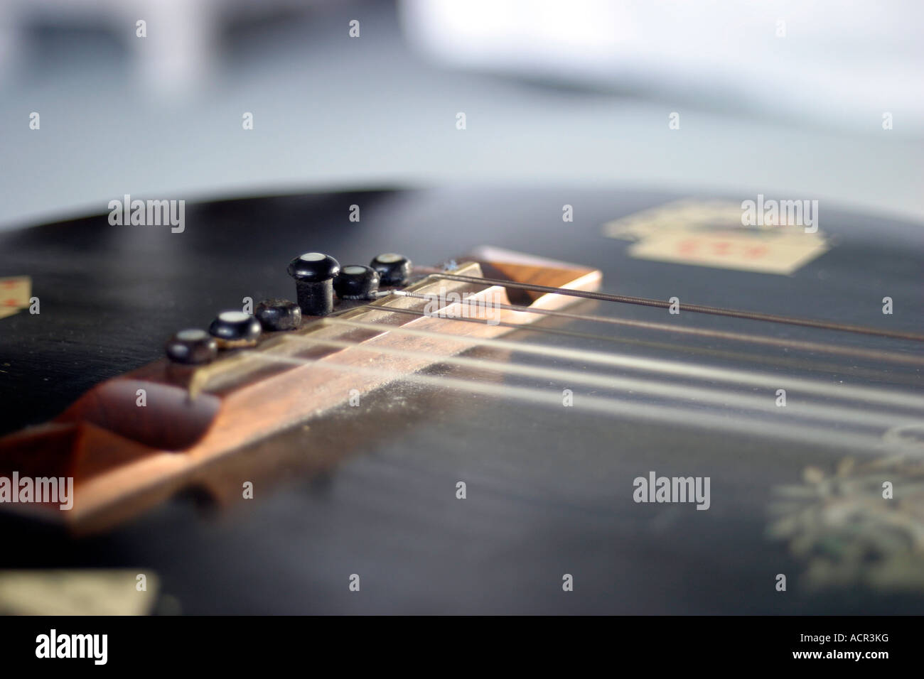 Guitar. Six string acoustic guitar Stock Photo - Alamy