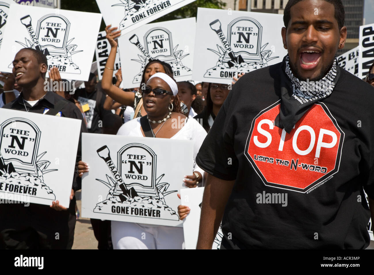 Symbolic Funeral to Bury the N Word Stock Photo - Alamy