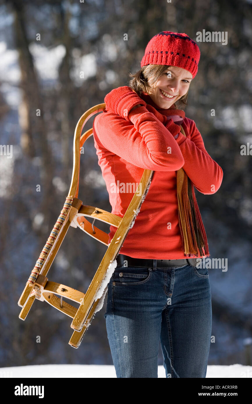 Caucasian female wear toboggan cap hi-res stock photography and images ...