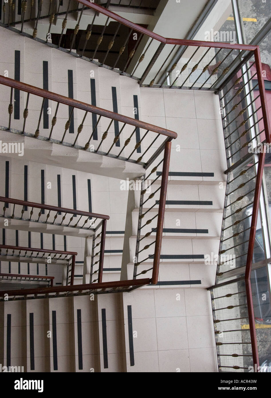Red stair case hi-res stock photography and images - Alamy