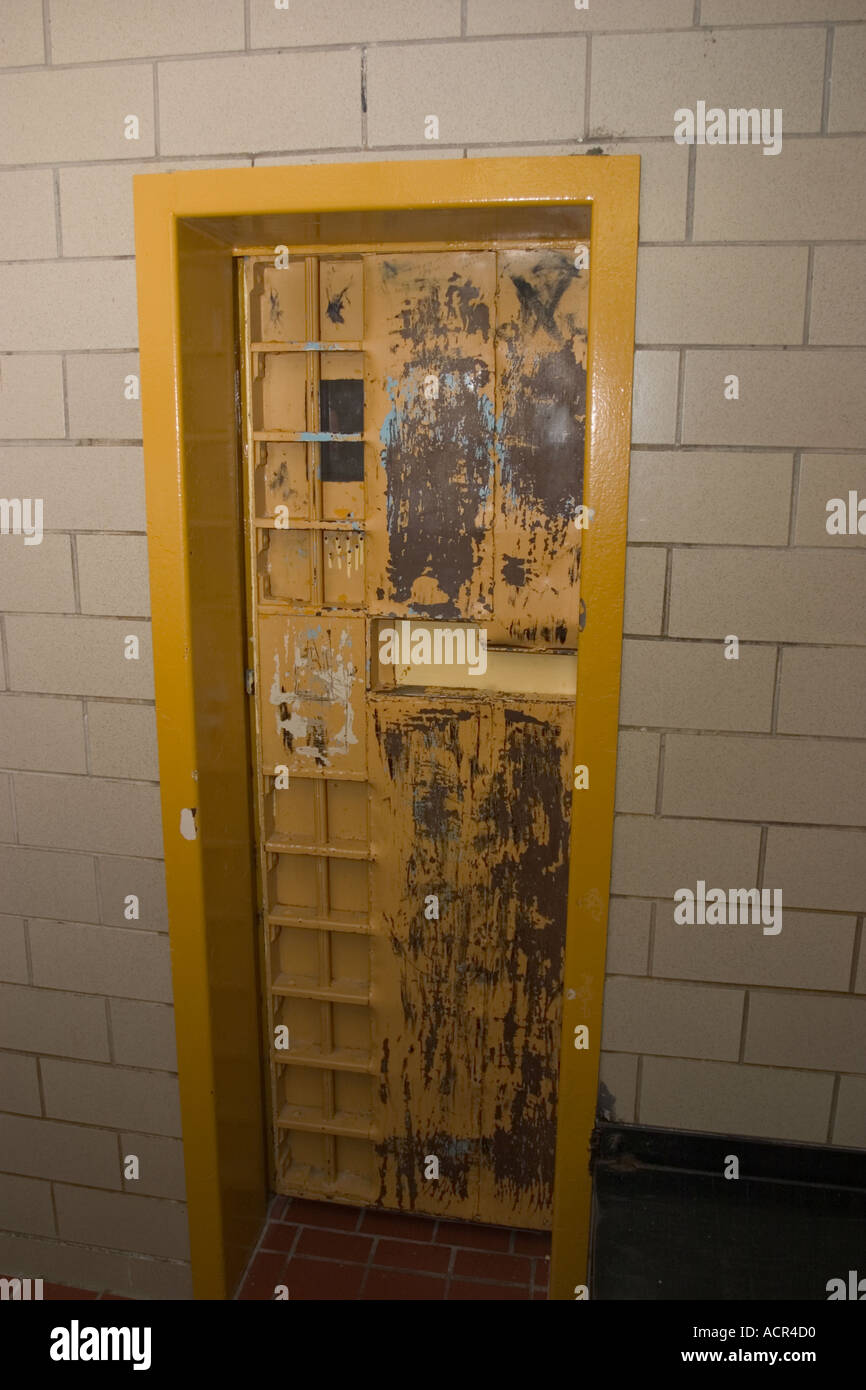 Cell door at the Control Unit at the Nebraska State Penitentiary Very ...