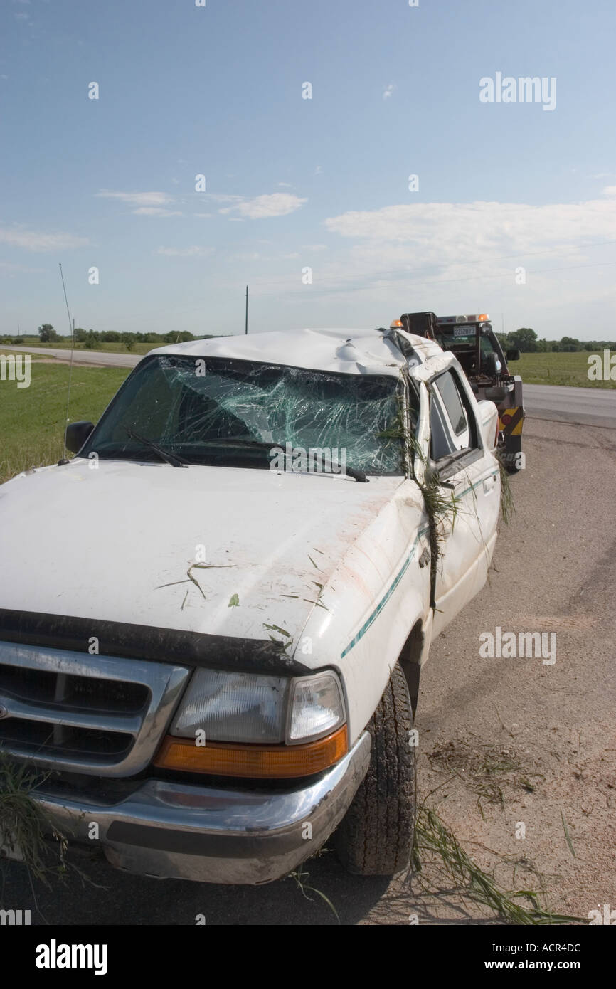 Chevy Pulling Ford Out Of Ditch