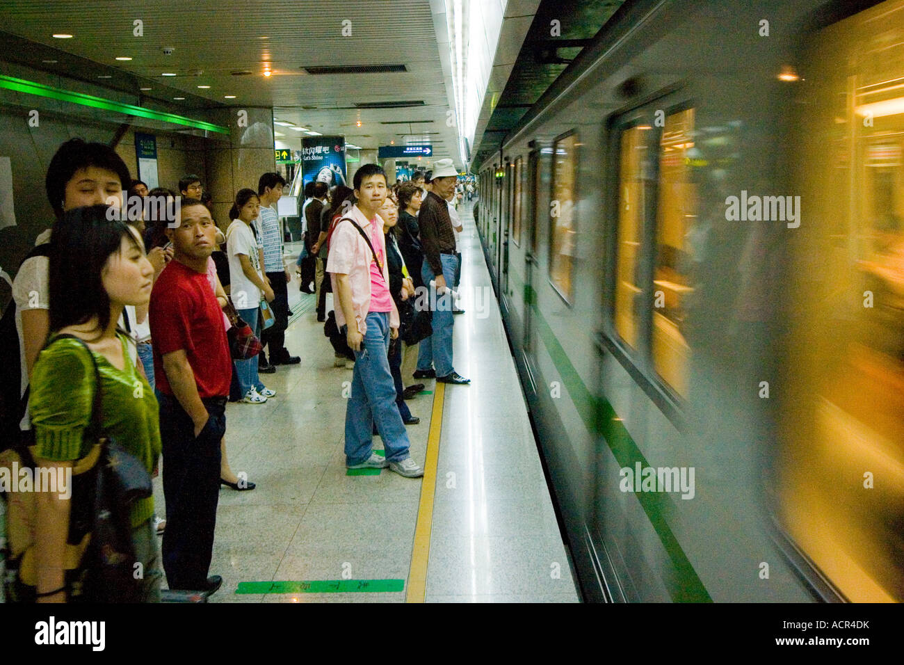 Shanghai Metro Rapid Transit Subway System Shanghai China Stock Photo ...