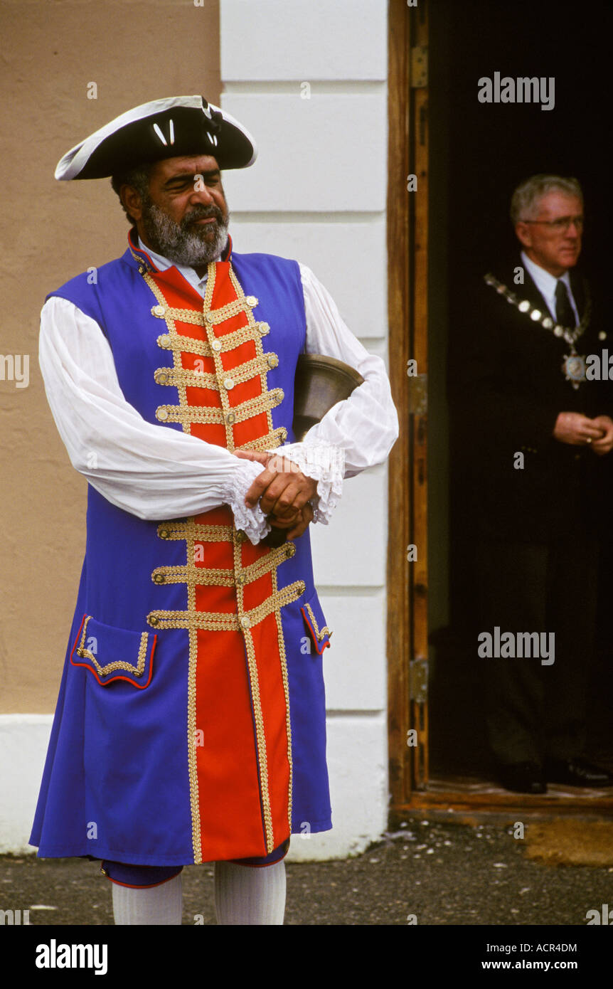 Bermuda St. George harbor Town crier cryer Mayor Stock Photo - Alamy