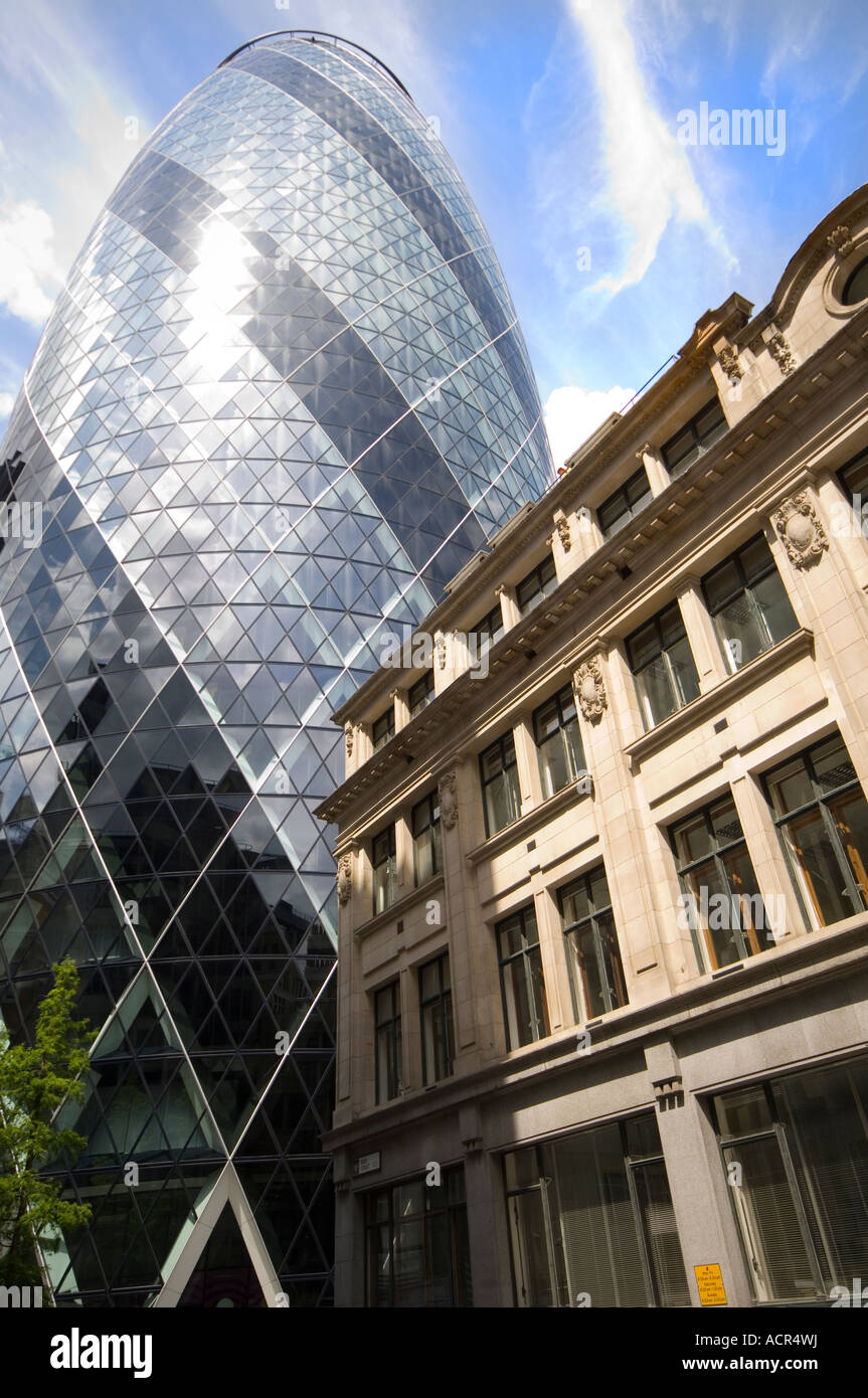 the gherkin building in the city of London, uk Stock Photo - Alamy