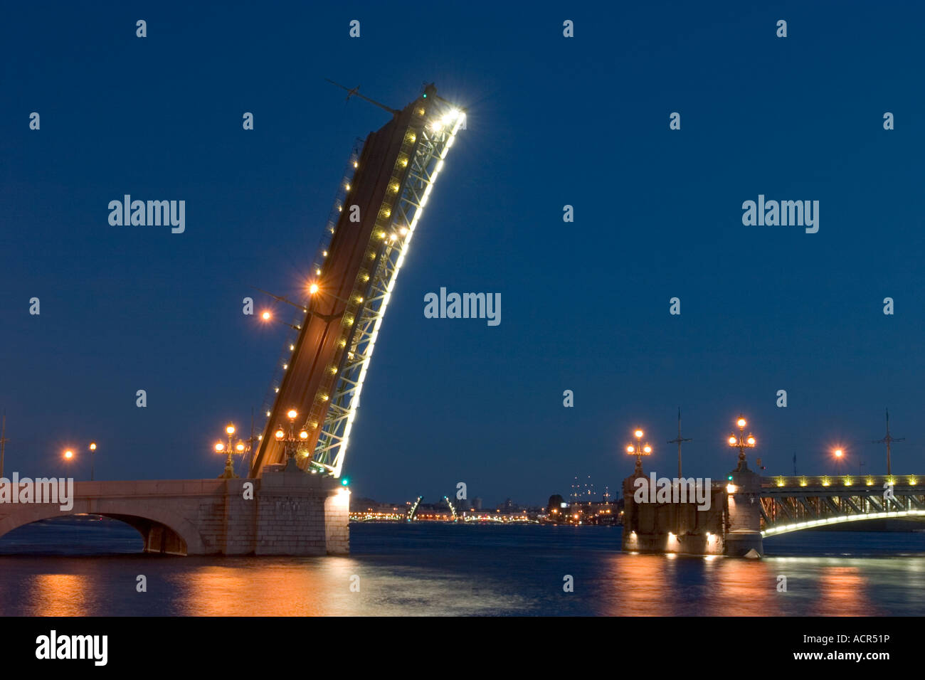 Trinity Bridge, Saint Petersburg Russia Stock Photo - Alamy