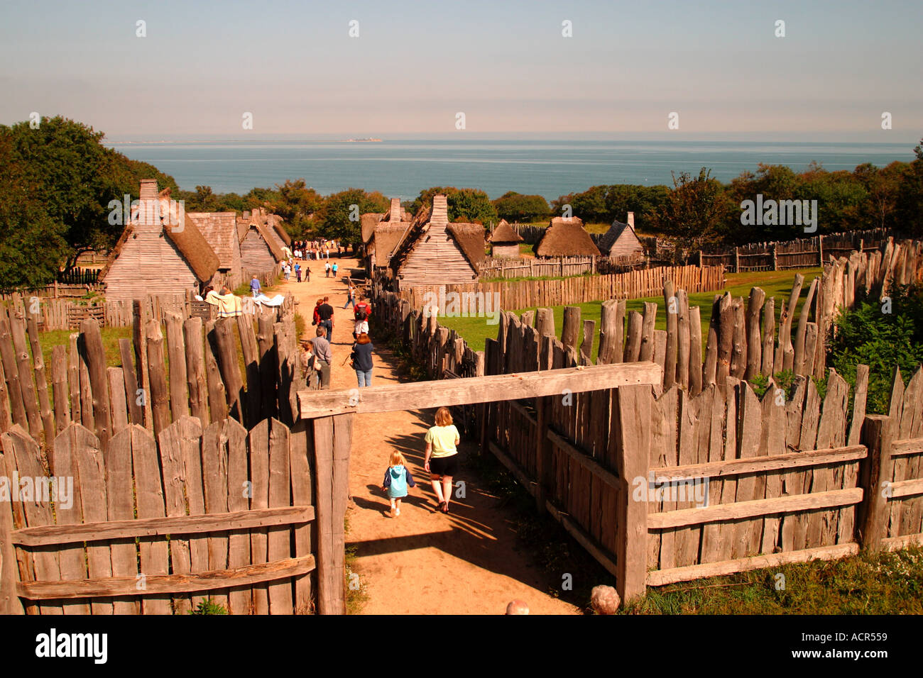 Plimouth Plantation Pilgrim Settlement Plymouth Massachusetts Stock ...