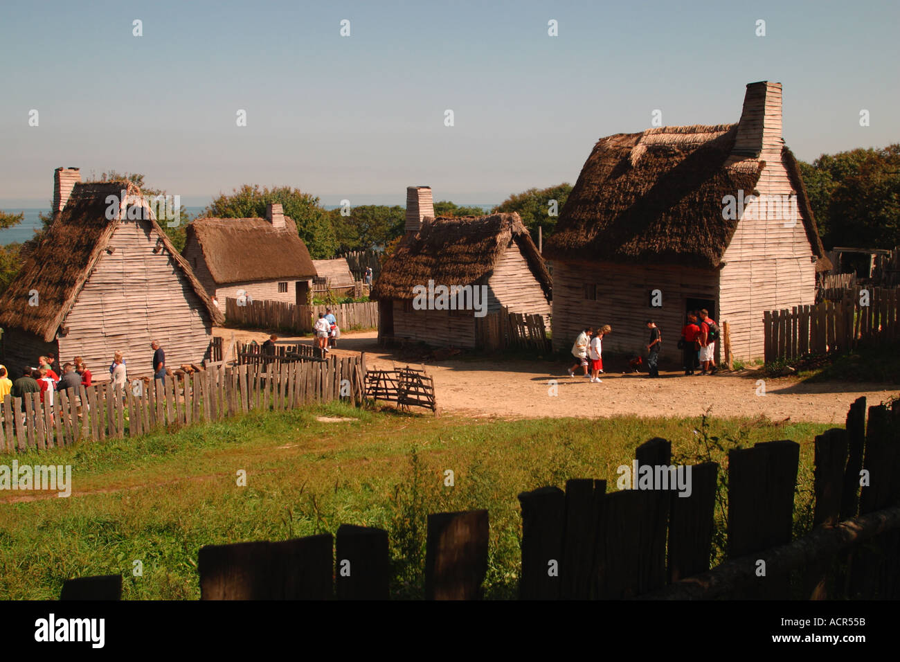 Plimouth plantation pilgrim settlement hi-res stock photography and ...