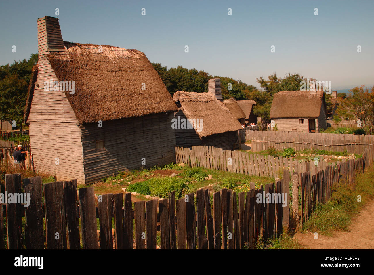 Plimouth plantation pilgrim settlement hi-res stock photography and ...