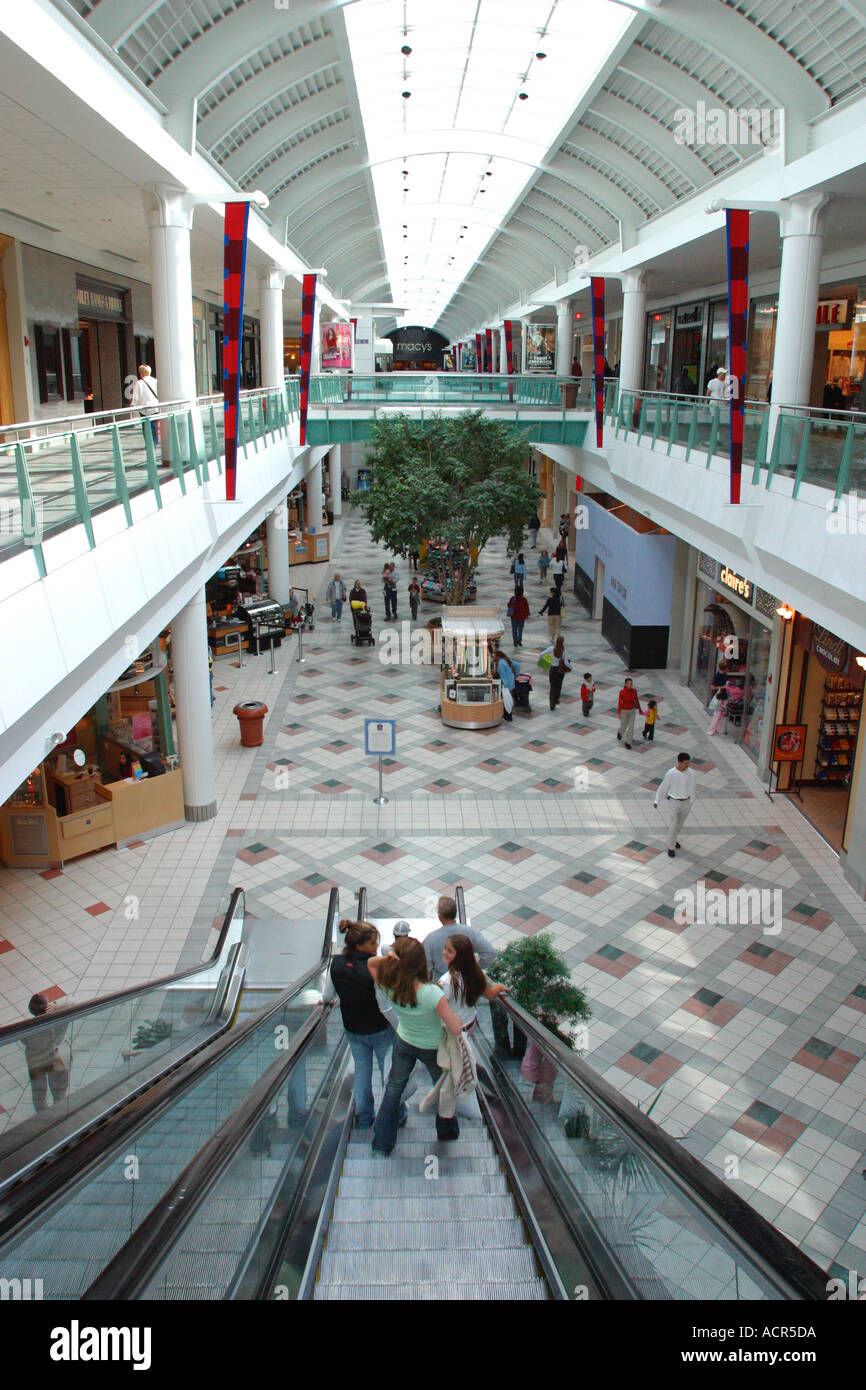 Interior of Mall in Suburban Boston Massachusetts Stock Photo - Alamy