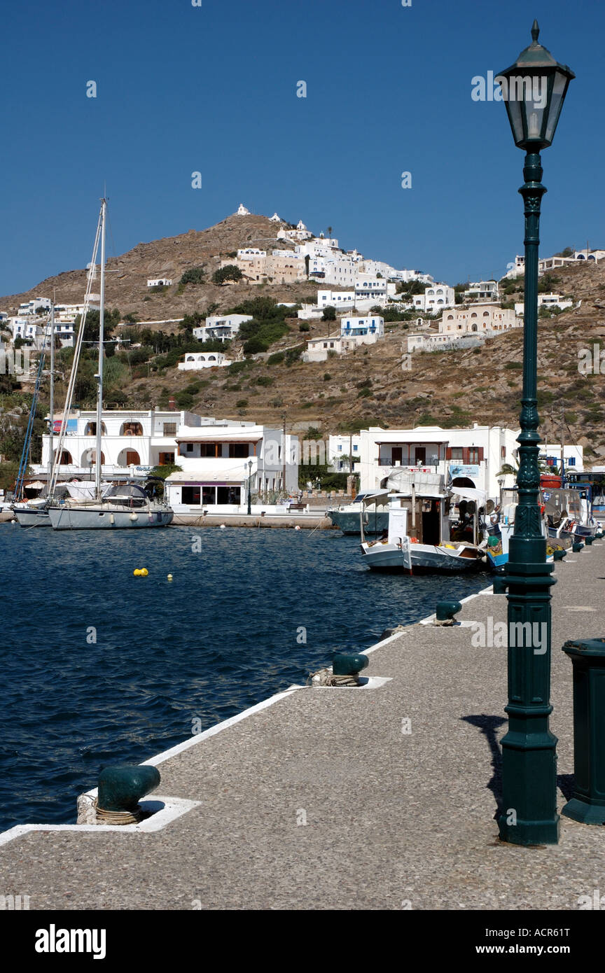 Ormos harbour, Ios, Greece Stock Photo - Alamy