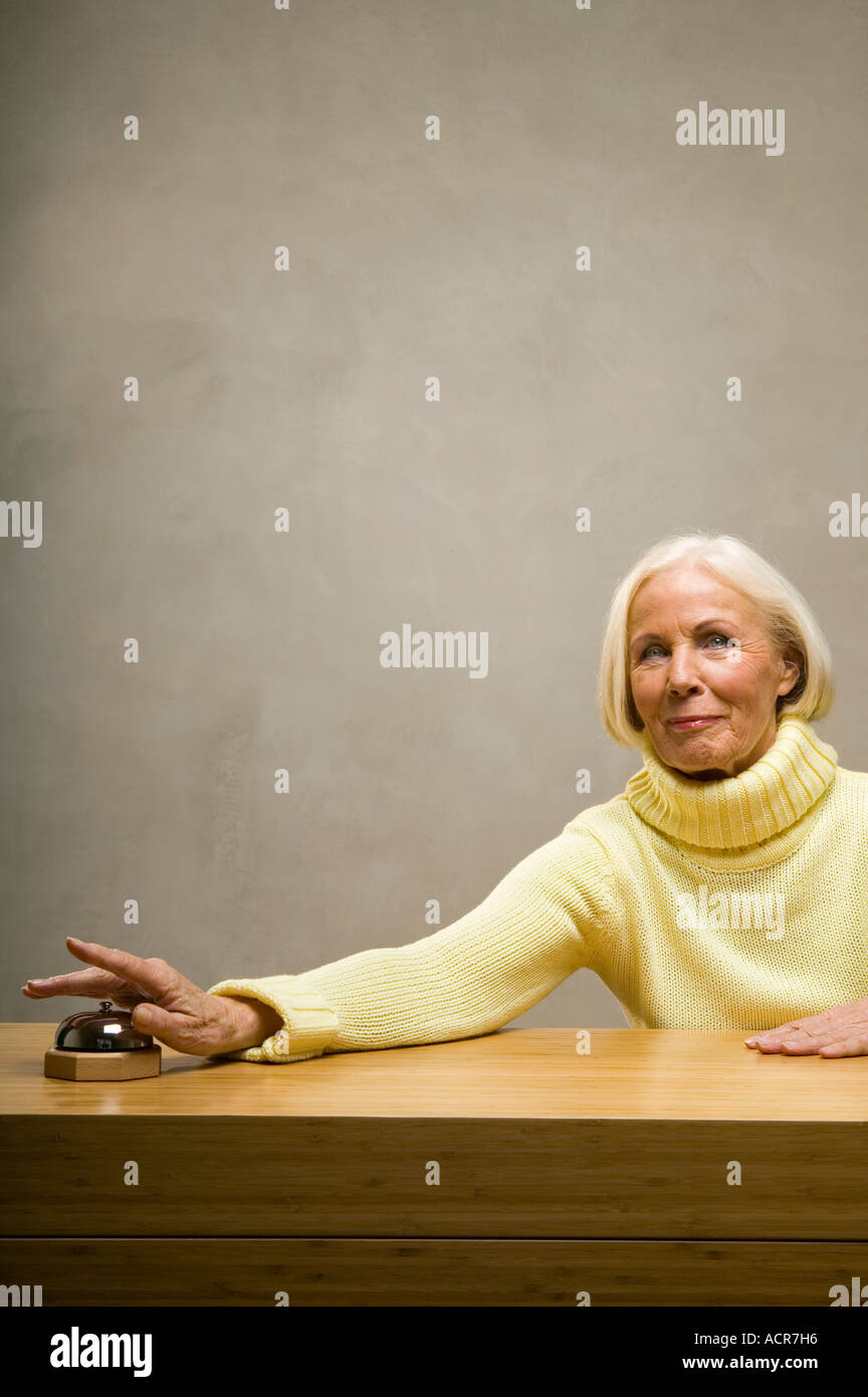 Old man ringing bell hi-res stock photography and images - Alamy