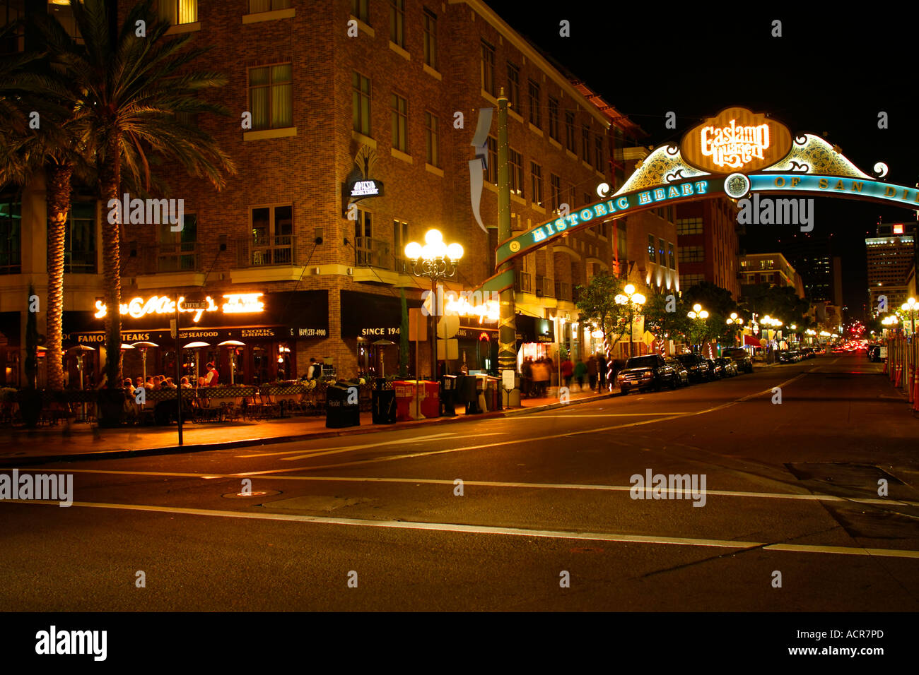 The Gaslamp District Downtown San Diego California Stock Photo - Alamy