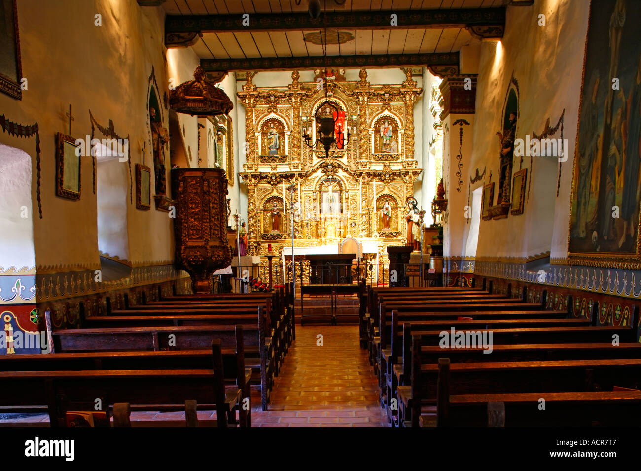 The Serra Chapel at the Historic Mission San Juan Capistrano Orange ...