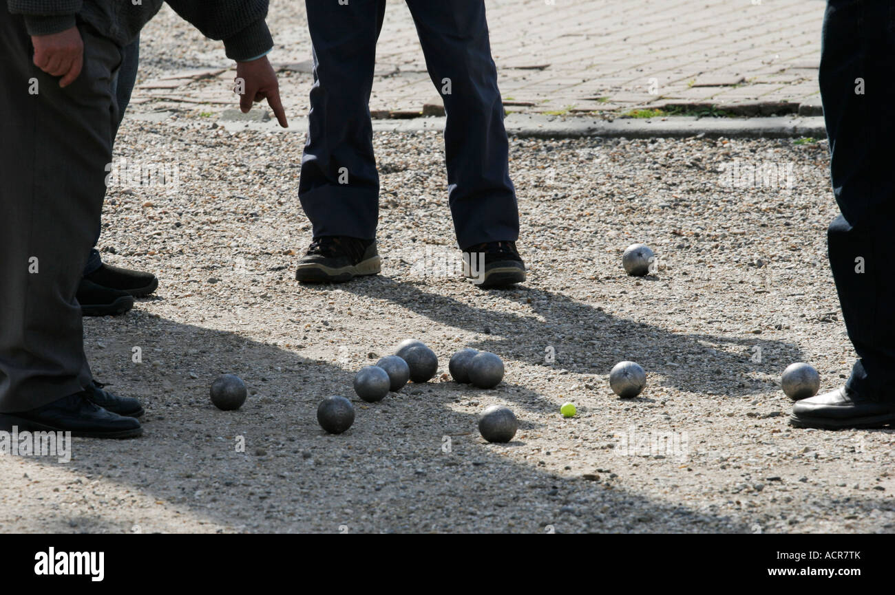 The boule players Stock Photo - Alamy