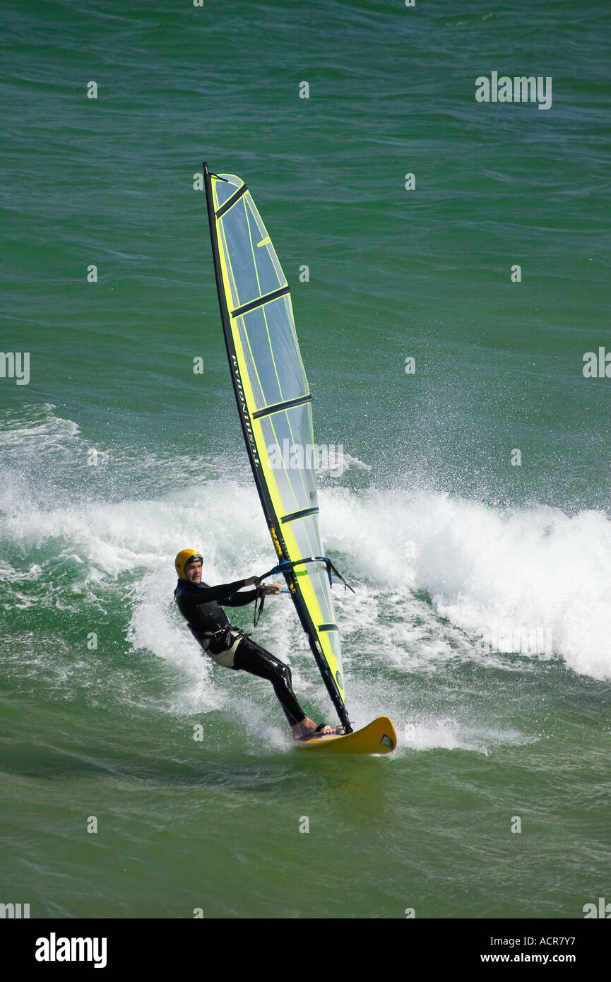Windsurfer St Kilda Beach Dunedin South Island New Zealand Stock Photo ...