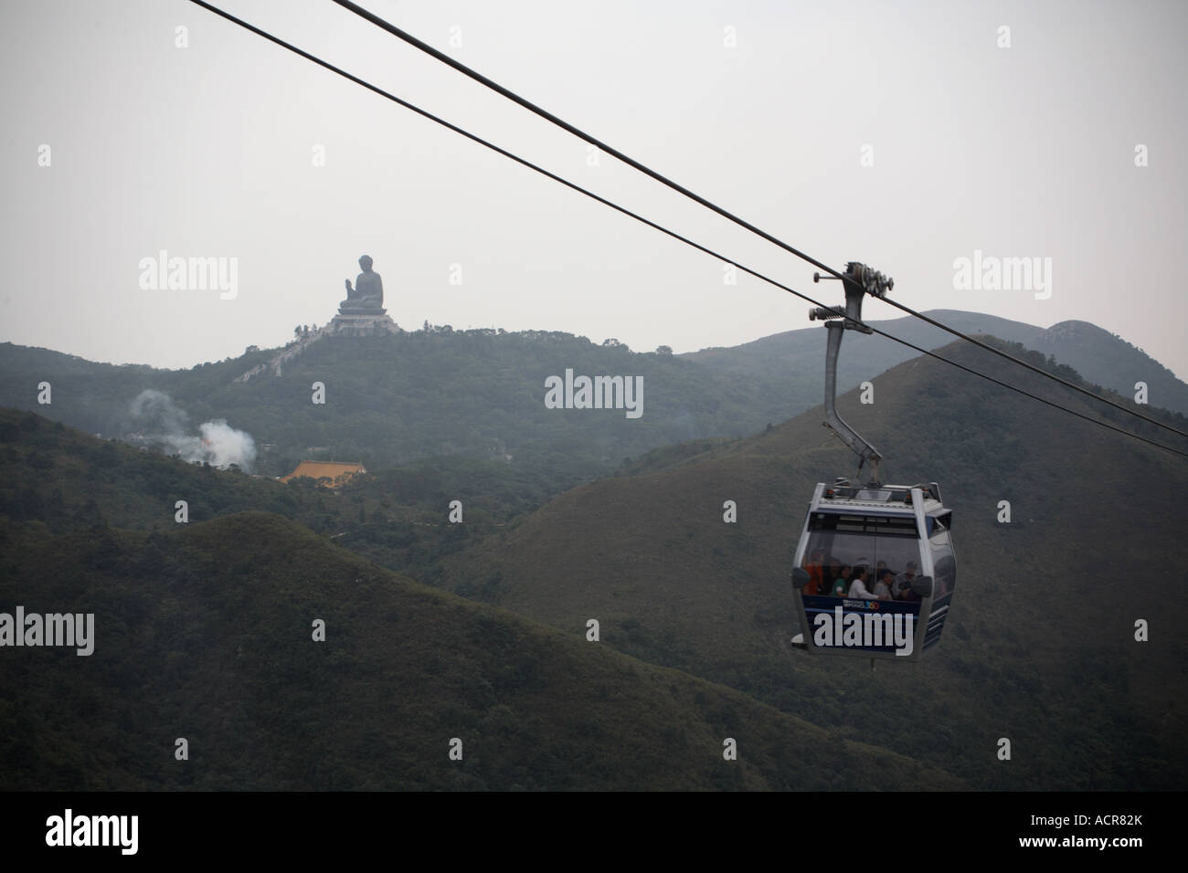 Ngong Ping Cable Car Hong Kong Stock Photo - Alamy