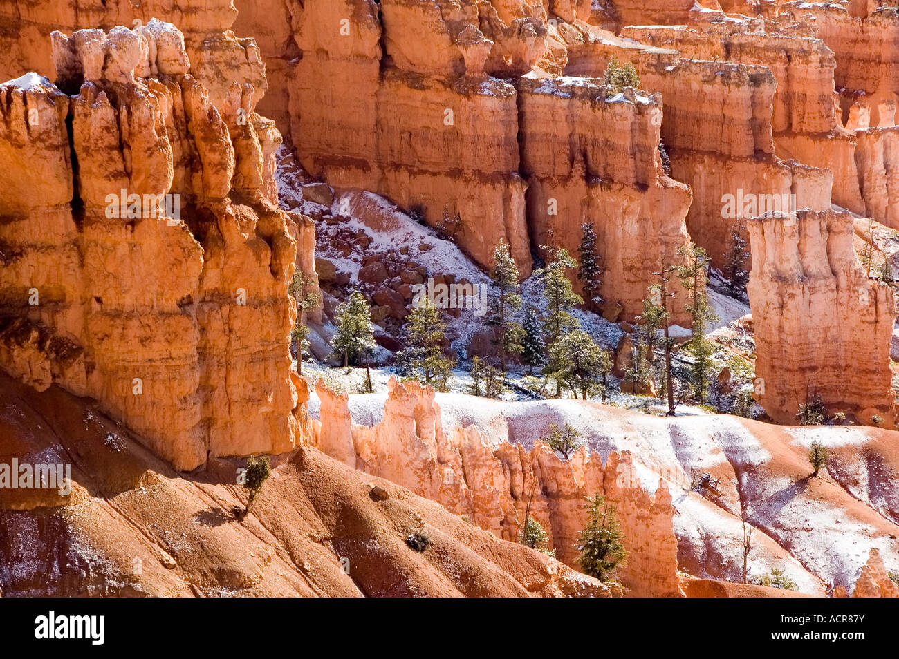 A picture illustrating some of the many of the features of Bryce Canyon ...