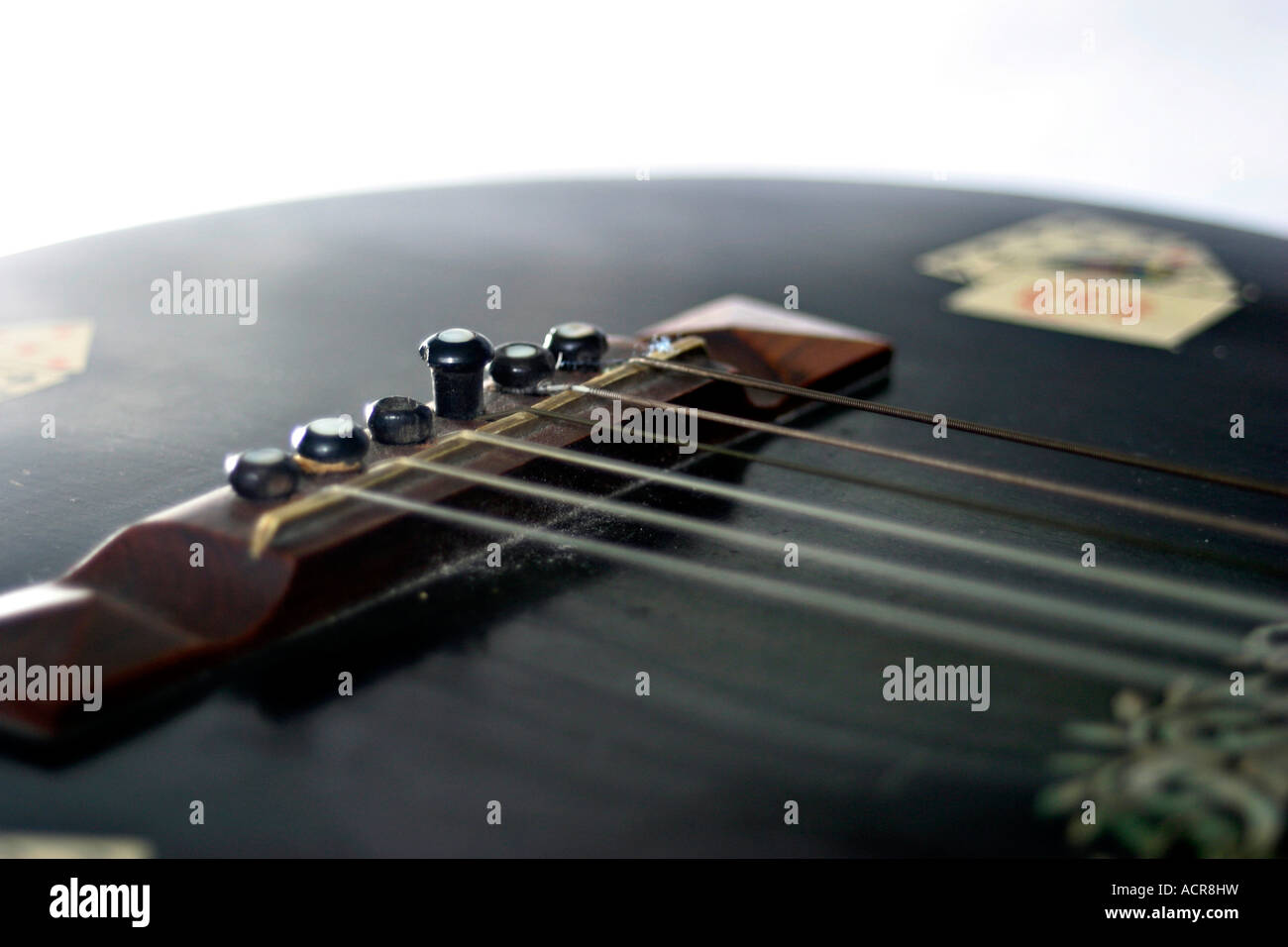 Guitar. Six string acoustic guitar Stock Photo - Alamy