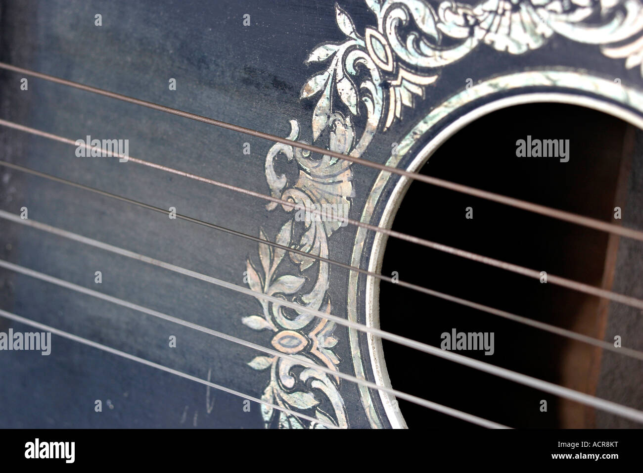 Guitar. Six string acoustic guitar Stock Photo - Alamy