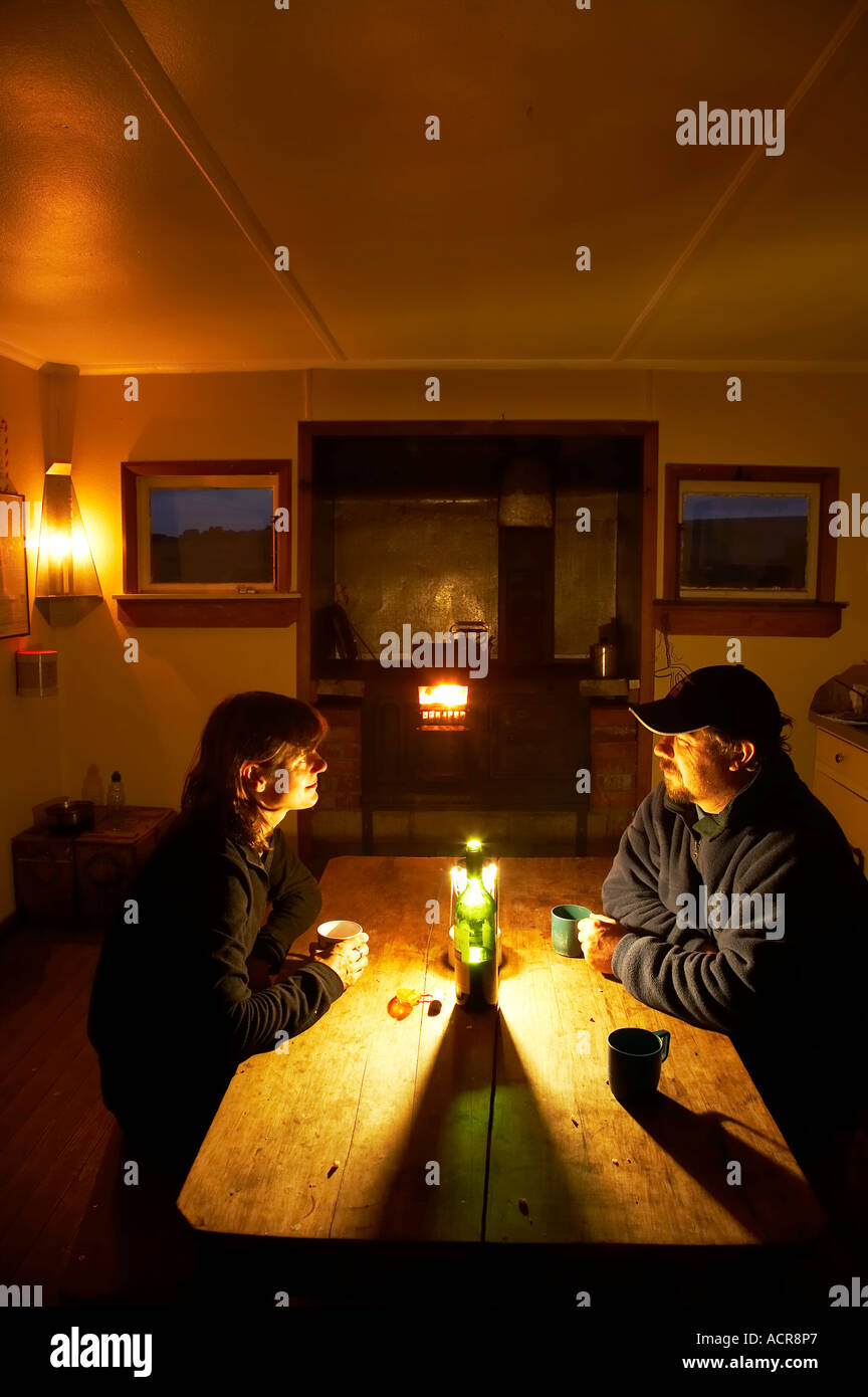 Night time at Old Woman Hut Old Woman Range Central Otago South Island ...