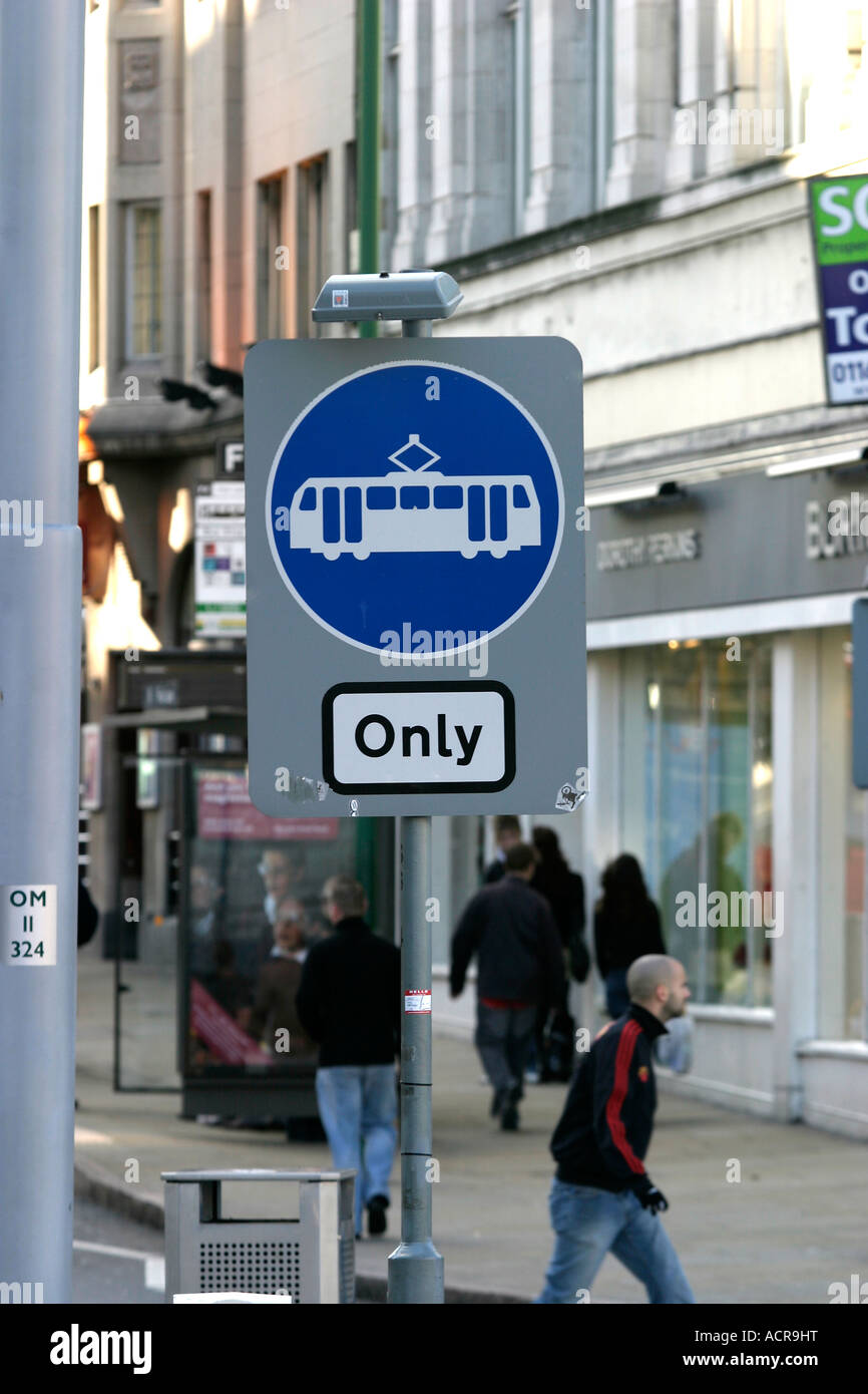 Trams Only Sign High Resolution Stock Photography and Images - Alamy