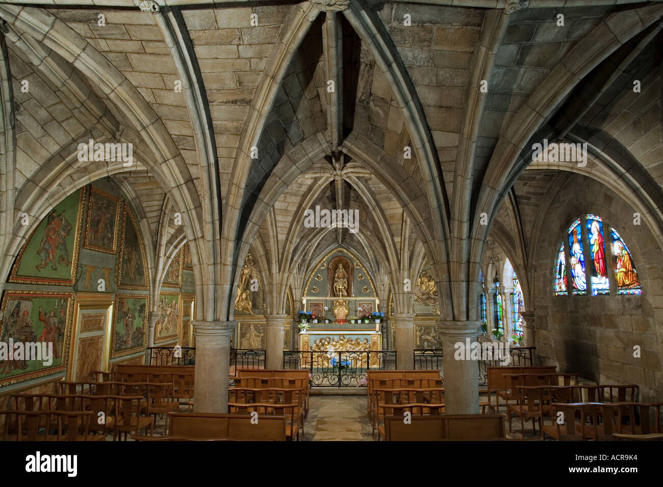 Saint Sauveur Church - Figeac - Lot - France Stock Photo - Alamy