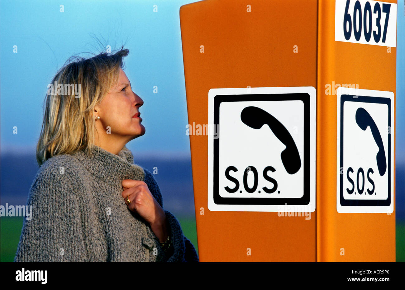 Motorway emergency telephone box hi-res stock photography and images ...