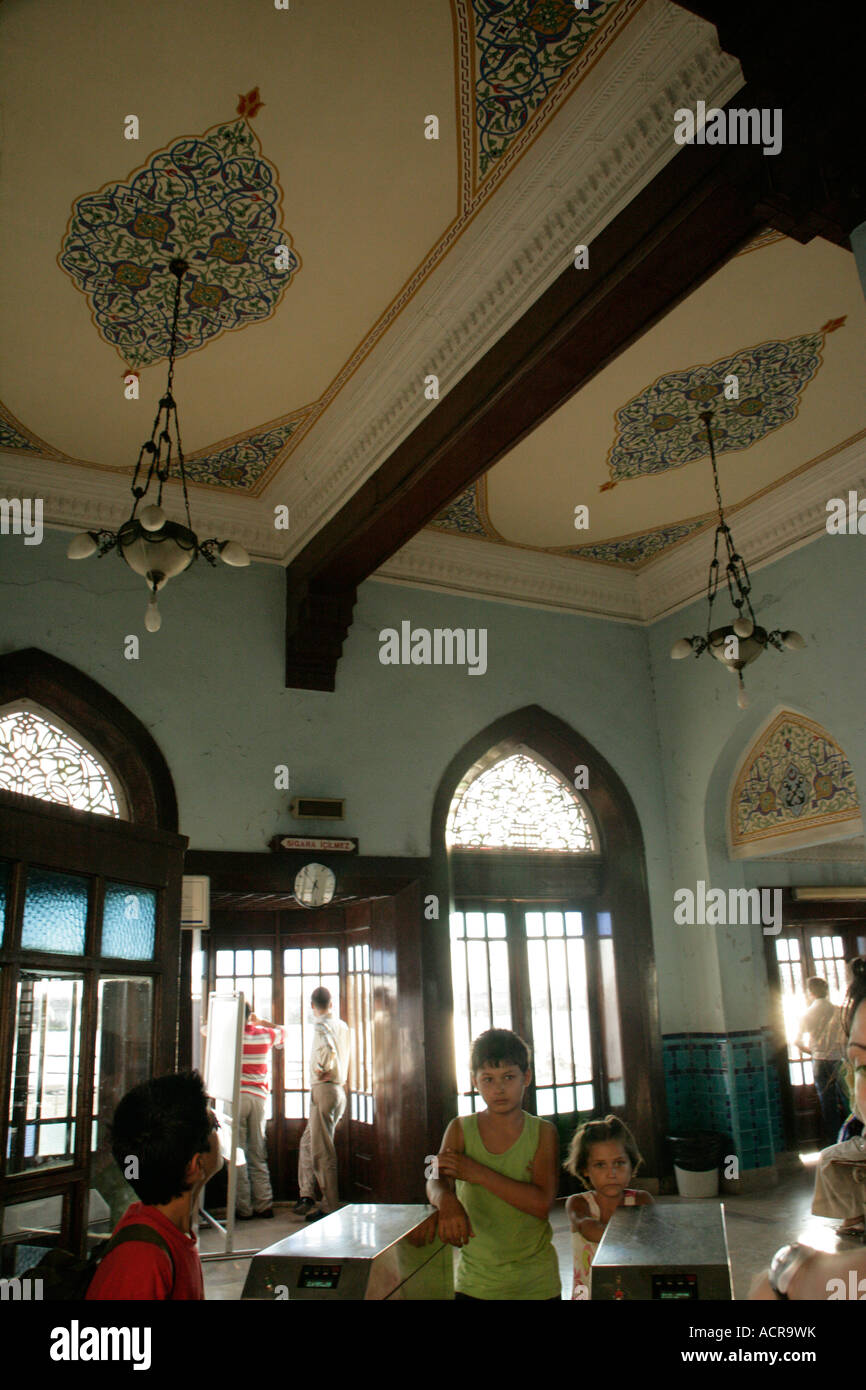 The inside of the ferry landing building at Haydarpasa, Istanbul ...